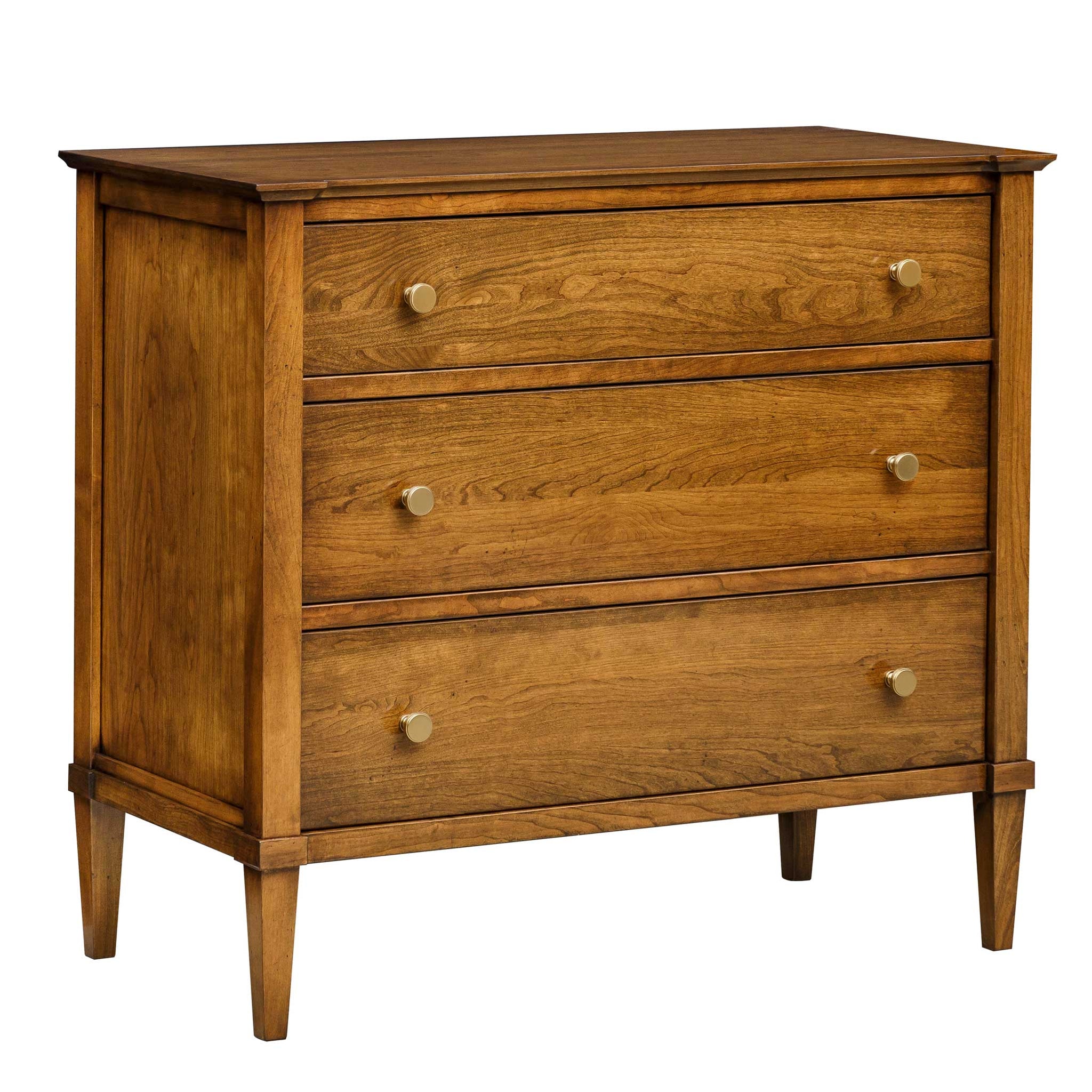 Amish Geneva Solid 39" Wood Single Dresser with 3 Drawers